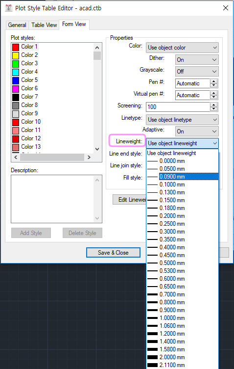 Romans font looks faded when plotting from AutoCAD