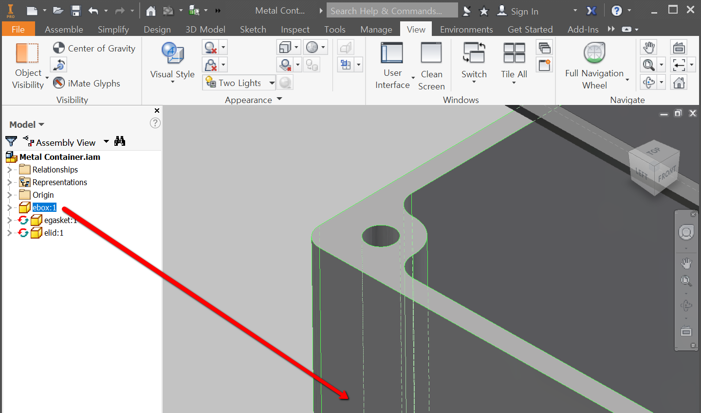 Hidden edges are not highlighted in Inventor 2018 or later | Inventor 2020 | Autodesk Knowledge ...