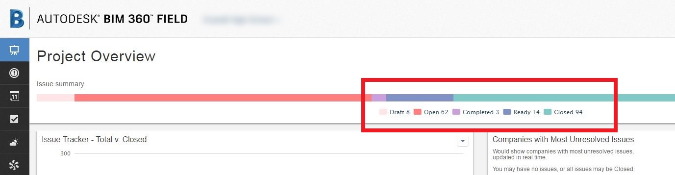 所有问题均未显示在 BIM 360 Field（经典）Web 应用程序上的问题部分中