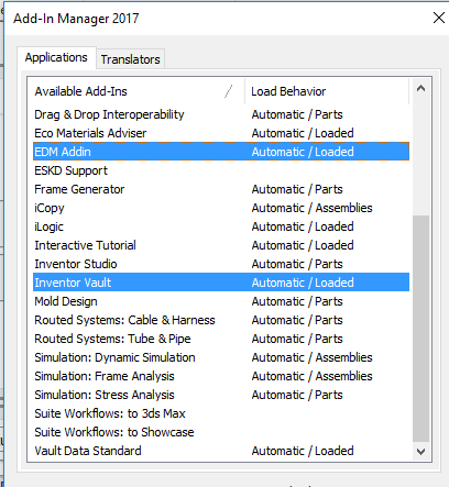 Autodesk Vault ribbon in Autodesk Inventor disappears