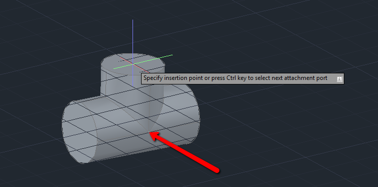 How To Place A Fitting Using Its Center As The Insertion Point In Autocad Plant 3D AutoCAD 