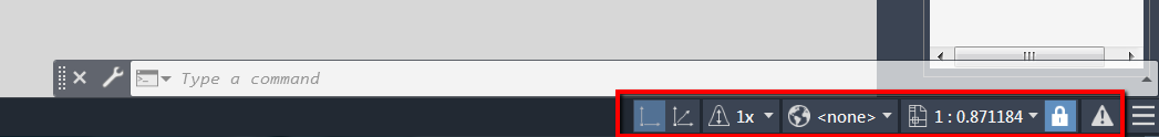 How to switch the Map 3D functions in the status bar on or off
