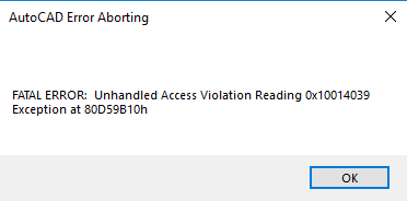 "FATAL ERROR: Unhandled Access Violation..." or freeze when creating a Pipe Network Data ...