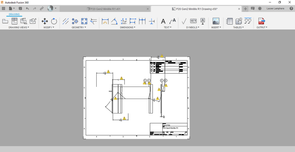 Drawing dimensions lose association in Fusion
