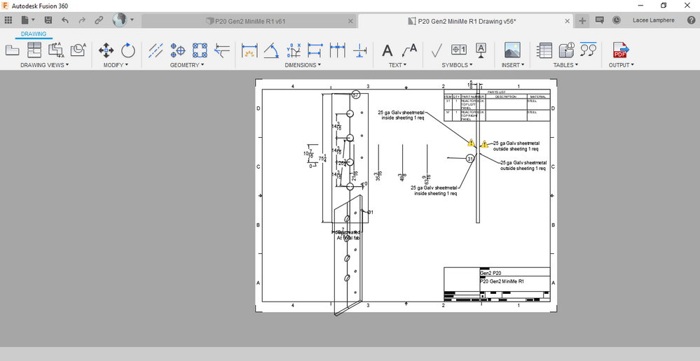 Drawing dimensions lose association in Fusion