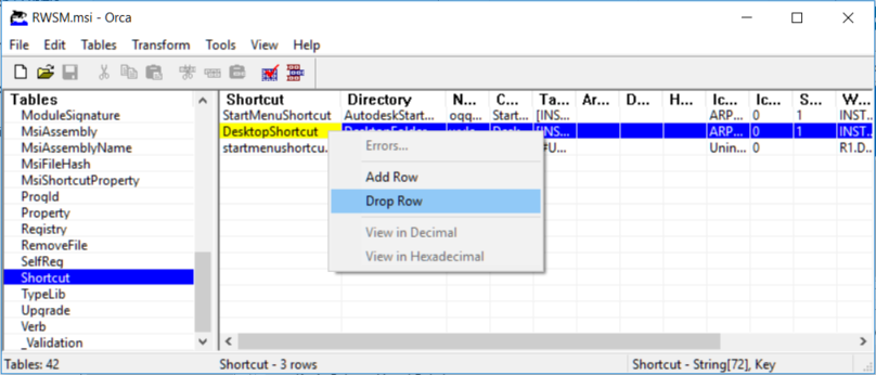 删除 Worksharing Monitor 桌面快捷方式