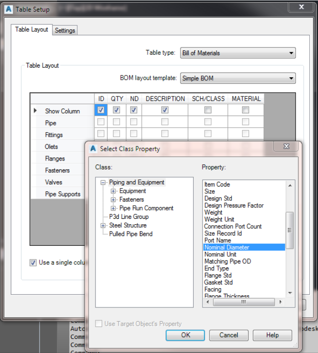 Sizes are shown in inches in the Bill of Materials when working in a ...