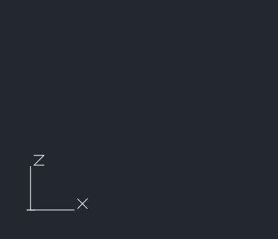 UCS icon in AutoCAD shows X and Z axis