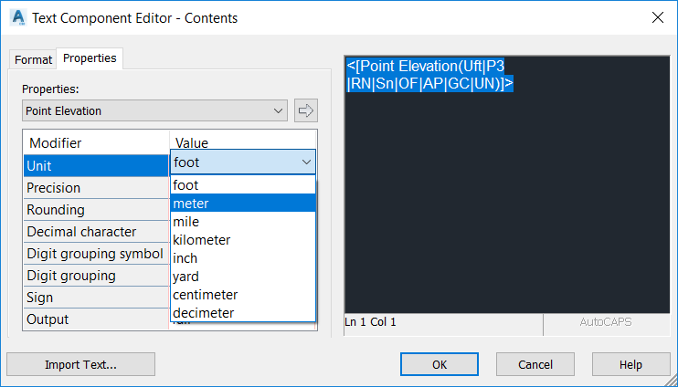 Labels are displayed in the wrong units in Civil 3D