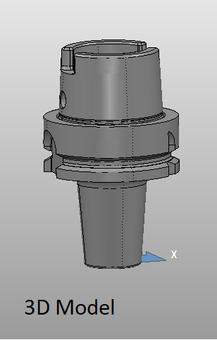 How to create a tool holder using 3D CAD file in PowerMill.