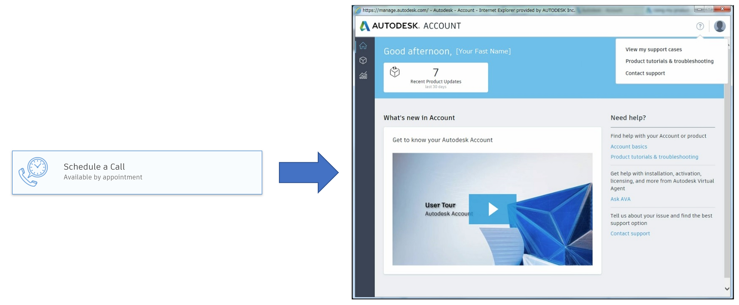 Unable to setup a Schedule a Call session with Customer Support