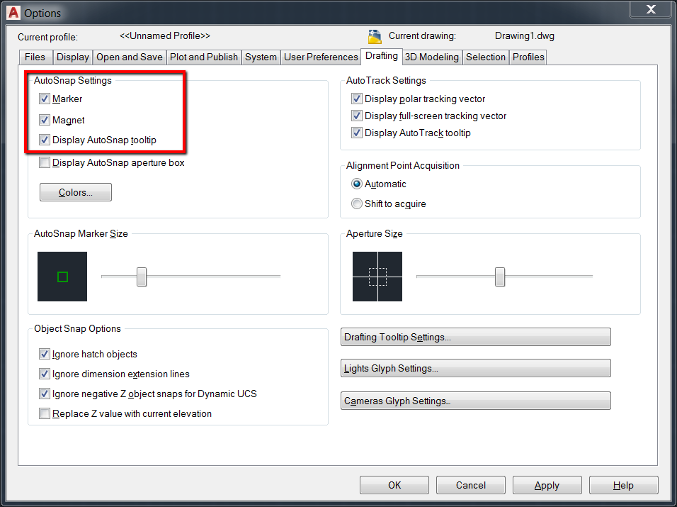 Object Snap OSNAP Marker Symbols Are Not Shown In AutoCAD AutoCAD Autodesk Knowledge Network