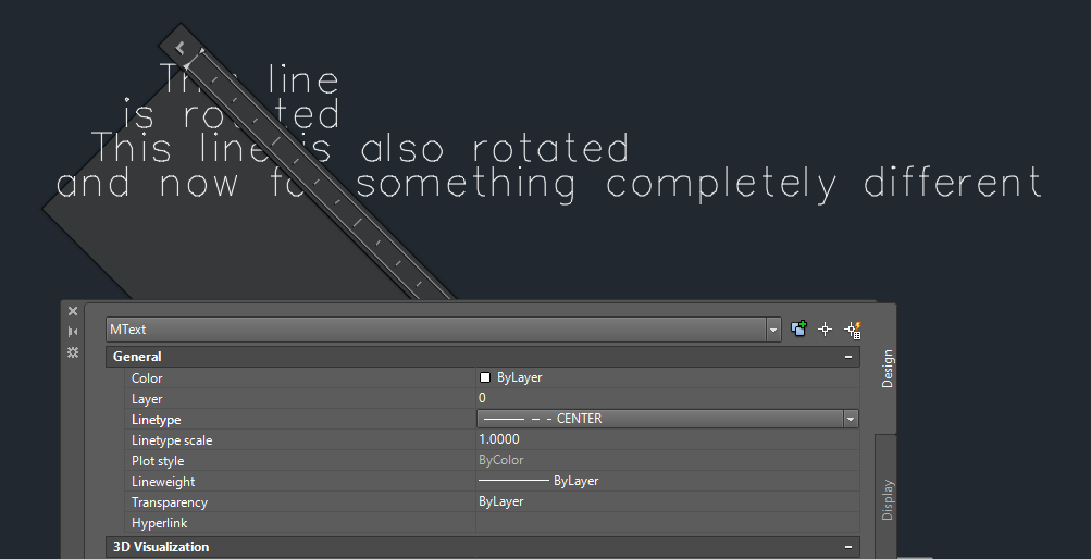 Rotated text skews horizontal when edited in AutoCAD