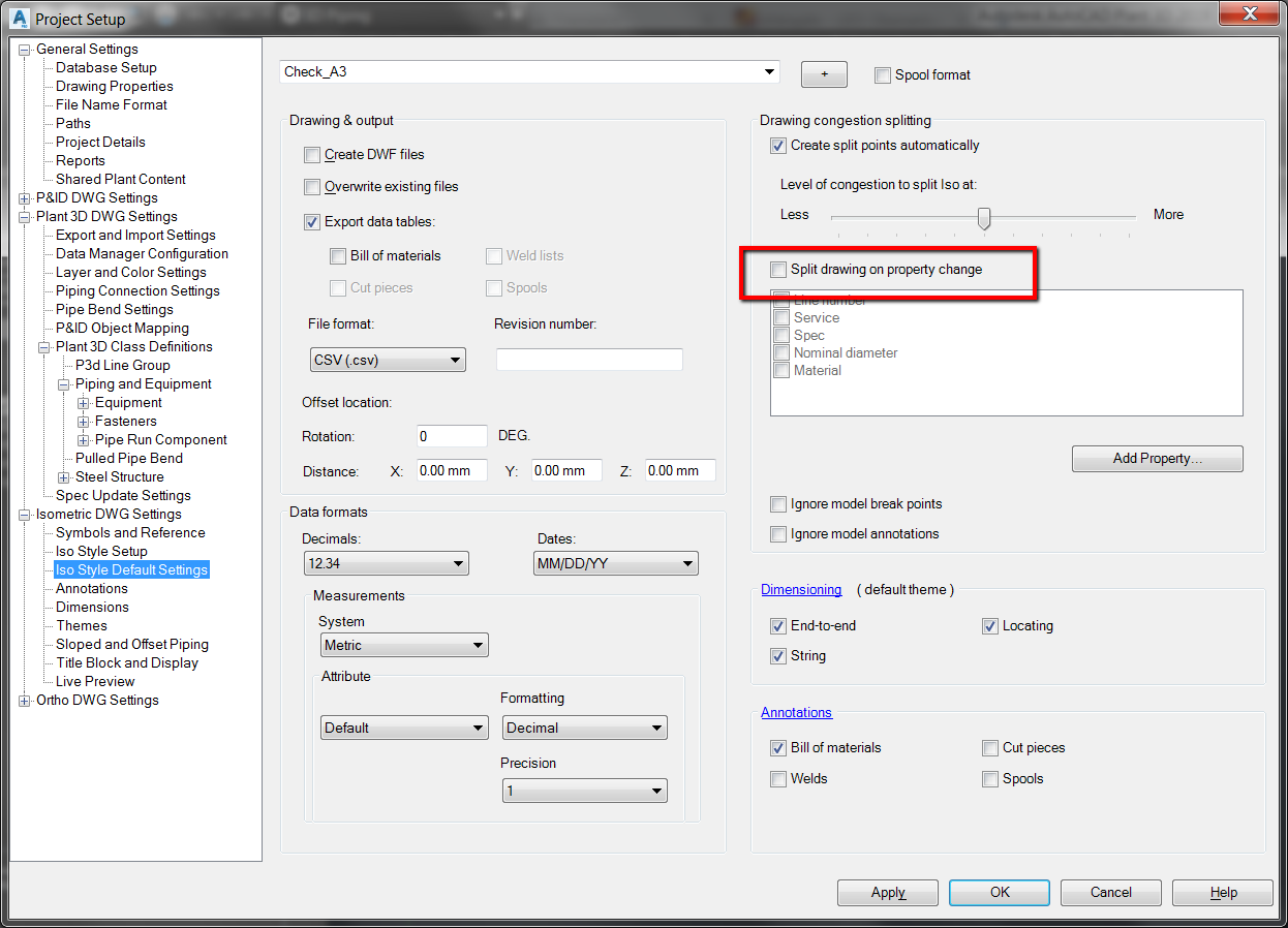 How to enforce AutoCAD Plant 3D to get as few isometric sheets as possible