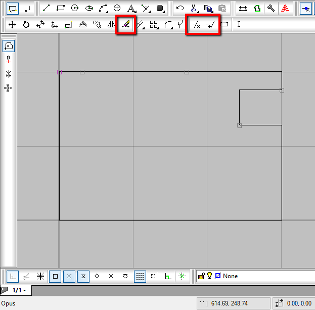 在 CAMduct 中排料后，作品零件或导入的 DXF 重叠