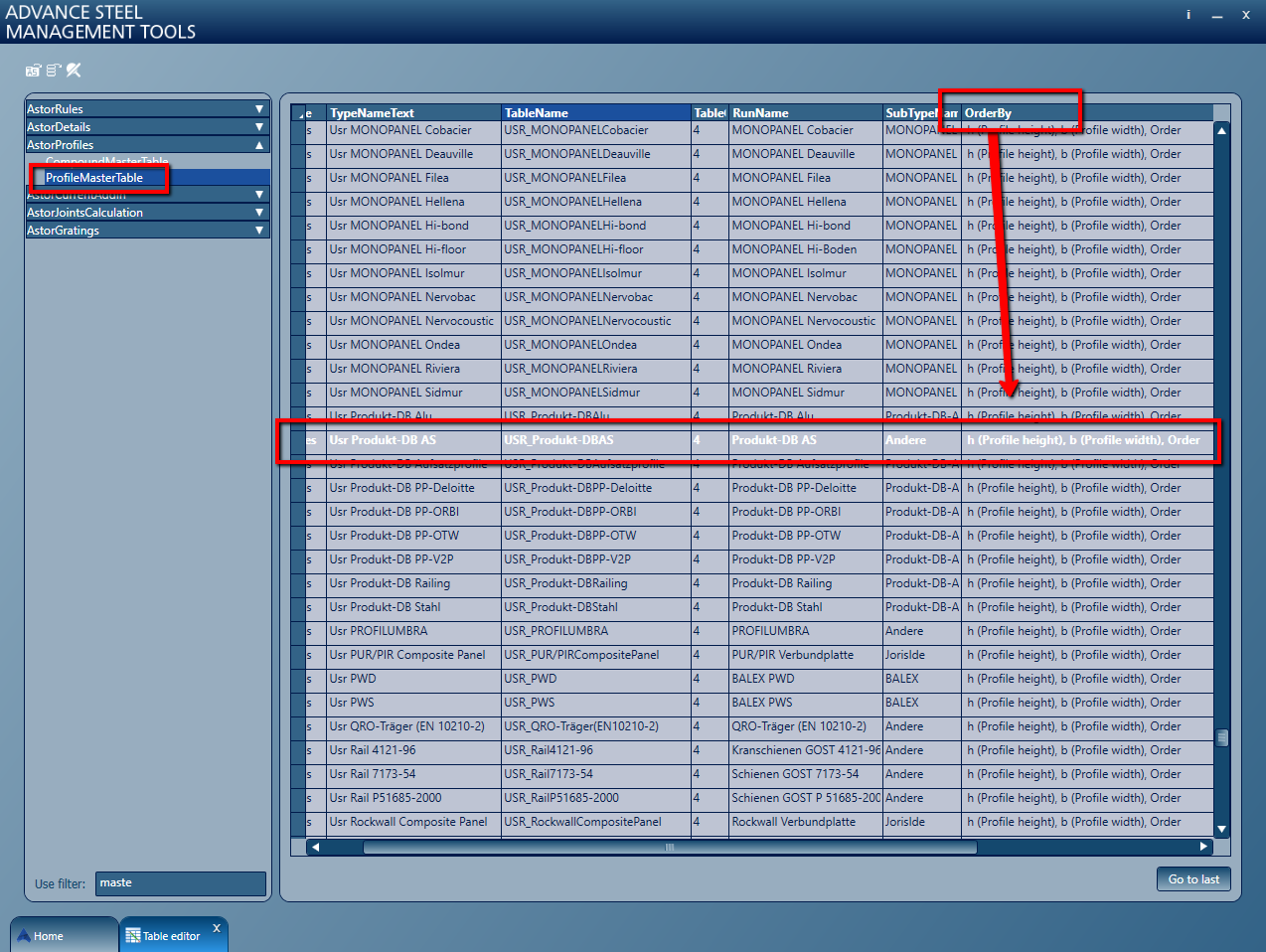 User profile sections are not sorted correctly in Advance Properties ...
