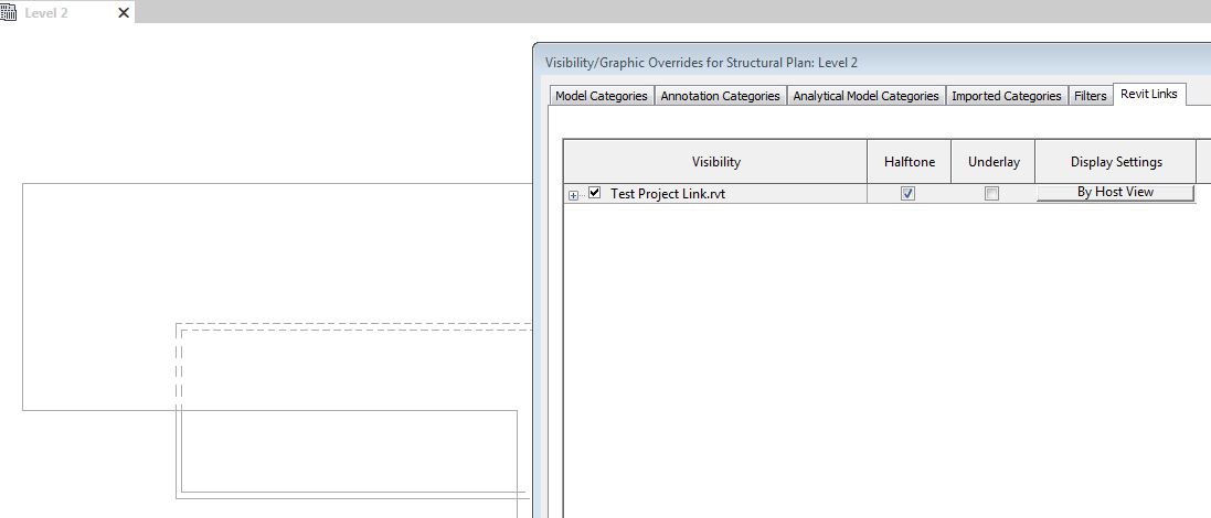 When linking a Revit model, and setting Show hidden lines, hidden elements from link are not ...