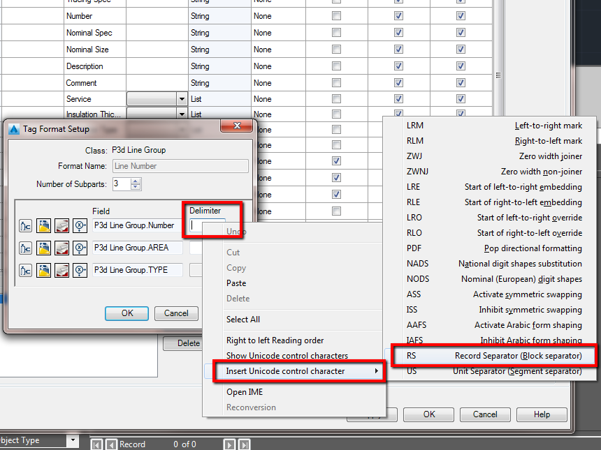 AutoCAD Plant 3D: P3d Line Group tag entries do not update Properties