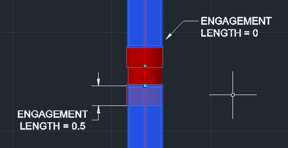 Socket weld connection engagement lengths and size parameters in ...