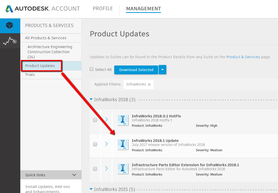 How To Upgrade To The Latest Infraworks Version