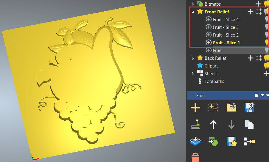 How do you make slices model in Z for machining in ArtCAM