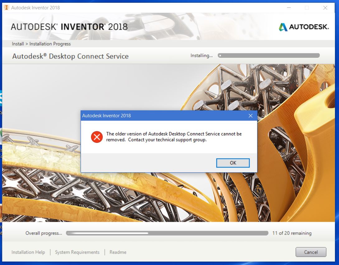 Autodesk Desktop Connect Service Installation error