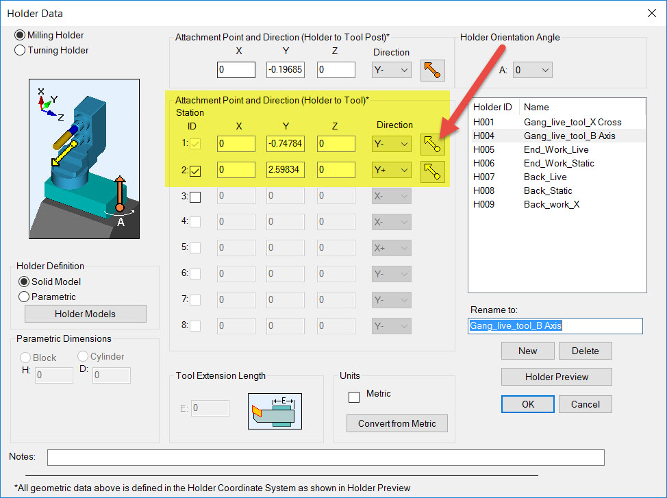 How to add a holder to full machine simulation in PartMaker