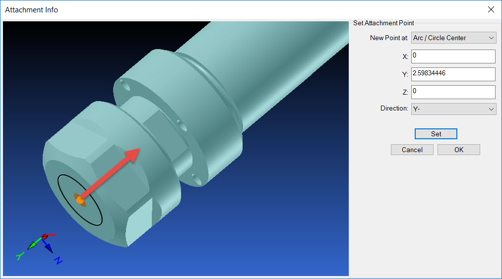 Hinzufügen eines Halters zur vollständigen Maschinensimulation in PartMaker