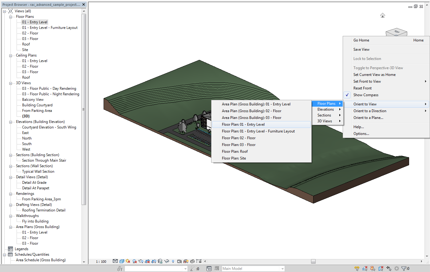 How to set 3D view same as 2D view
