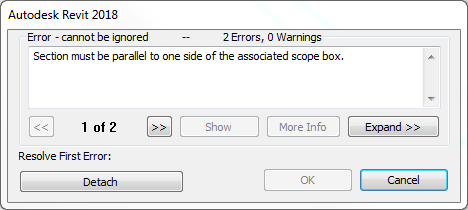 Applying Scope Box to Revit Dependent Elevation view leads to error ...