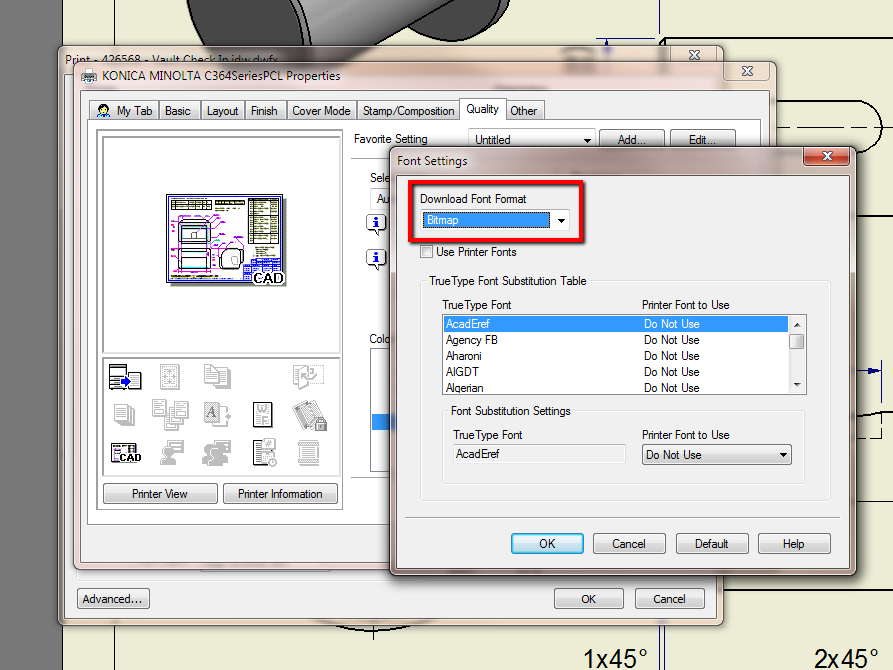 Dimension text in printed paper is flipped or jumbled when plotting Inventor drawings from ...
