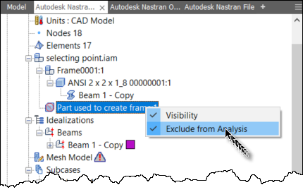 Load not applied at valid FE mesh location when using Frame Generator interoperability with ...