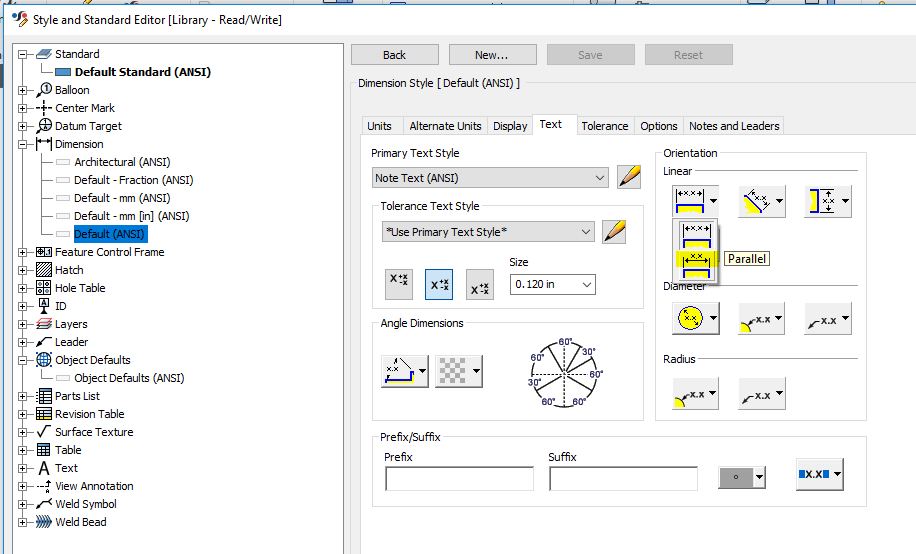 Creating Inventor dimension text to be above the dimension line for ...