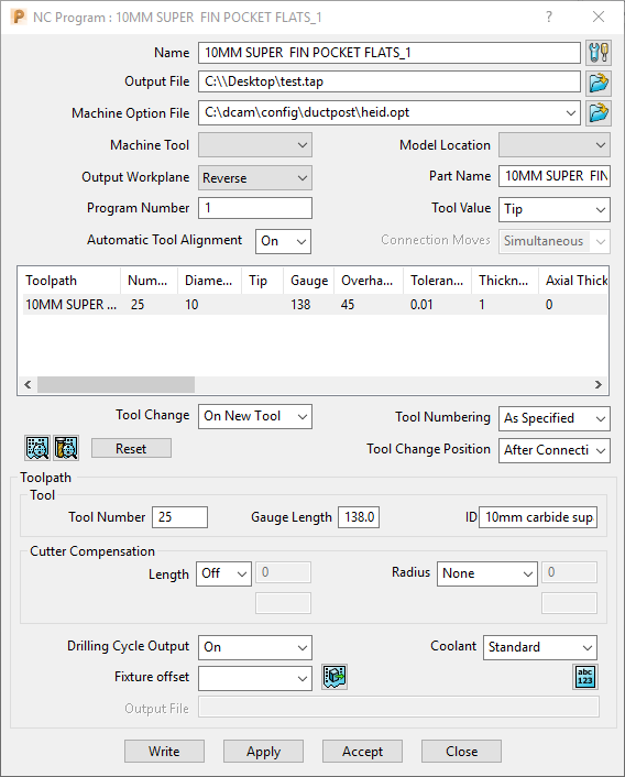 "Postprocessor Error - Broken connection" This CLDATA file requires at least Ductpost version ...