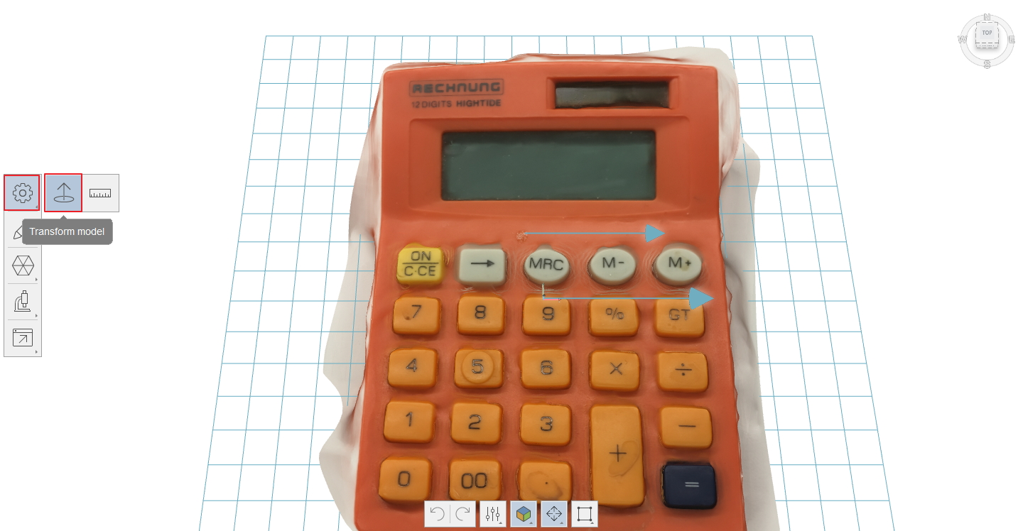 How to move or rotate a model in Recap photo