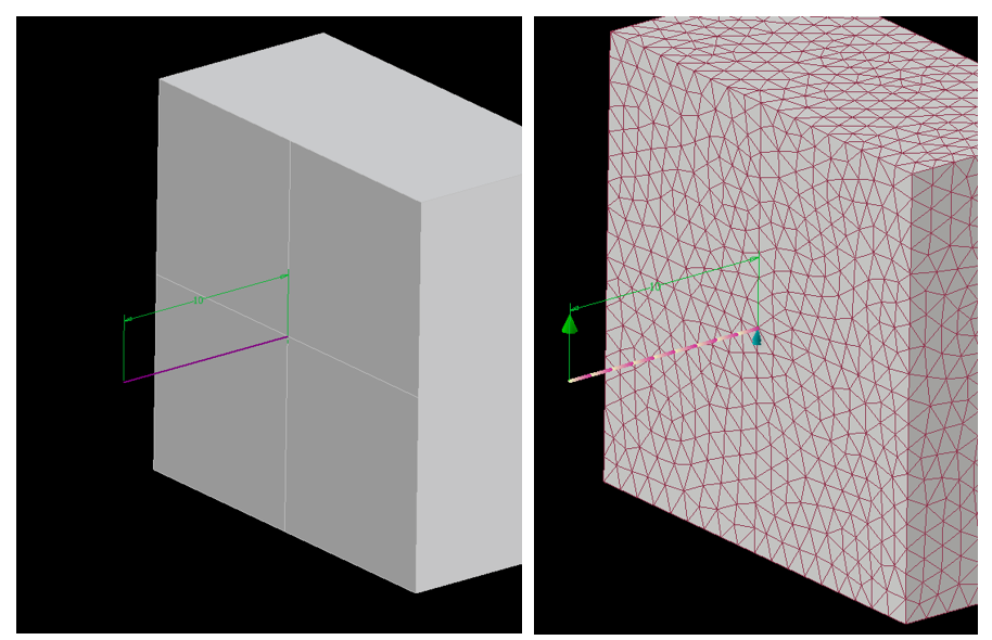 How to connect a beam and a solid in Autodesk Inventor Nastran