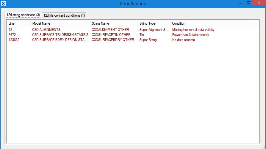 Unable to import 12da files