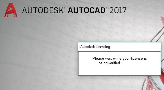 AutoCAD hangs on checking license with the "Autodesk Licensing" white ...