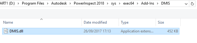 Can PowerInspect export a dmo/DMIS file format for PCDMIS?