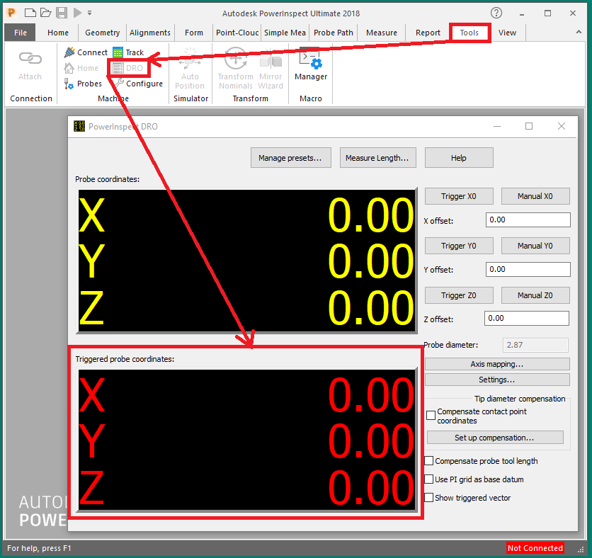 Probed points are not recorded in Powerinspect