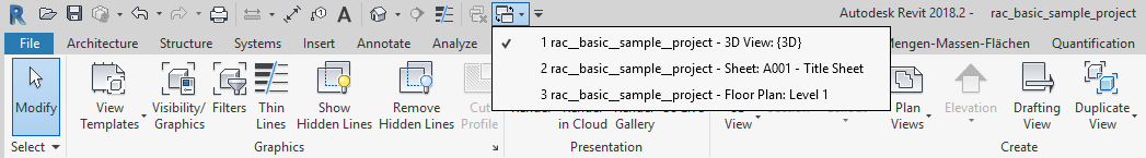 Revit 2018 - issue with the switch window button