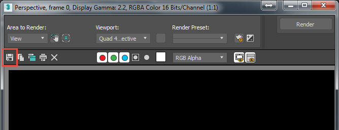 Cannot save an image from the 3ds Max Rendered Frame Window