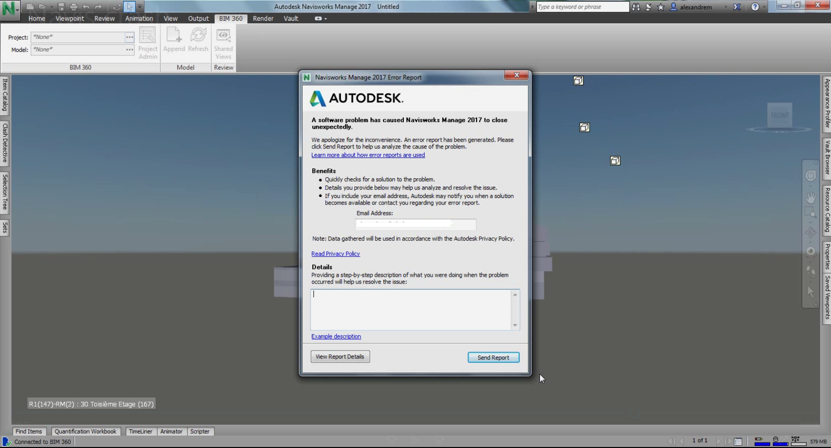 Navisworks Manage 2018 or 2017: Access Glue models from Navisworks Manage 2017 results in ...