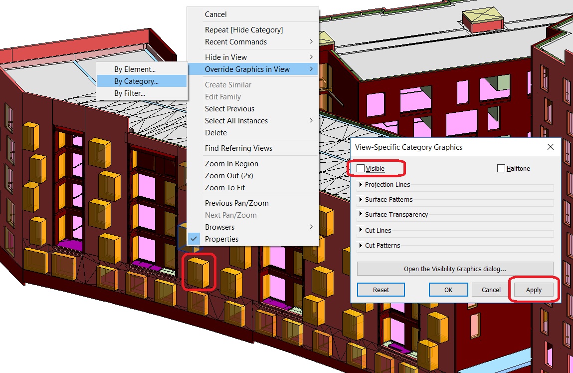 Some objects are missing or showing as boxes in model opened from IFC file in Revit