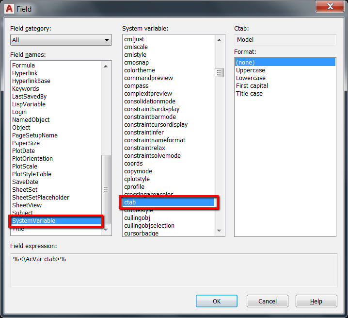 DWG TrueView displays DIESEL expression in field instead of interpreting value