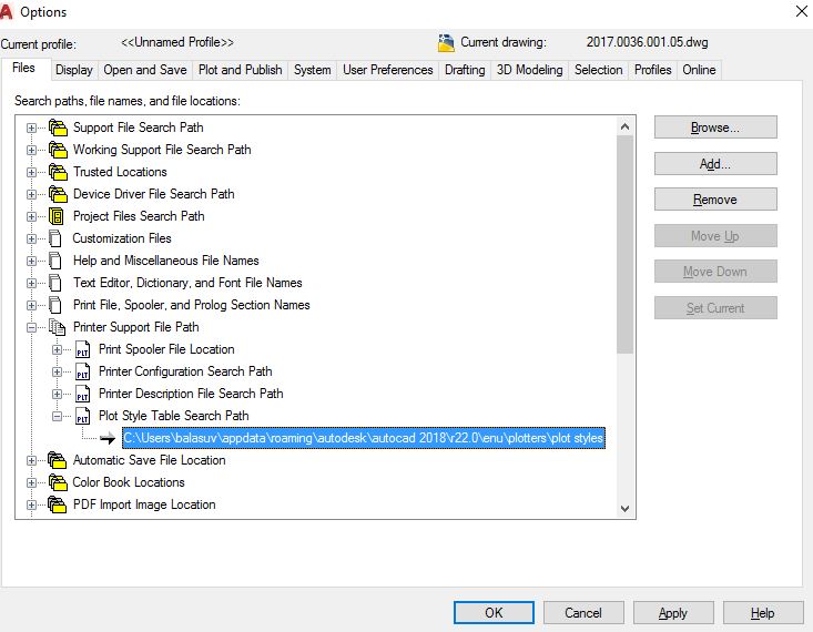 Autocad Plot Style Location Autocad Space