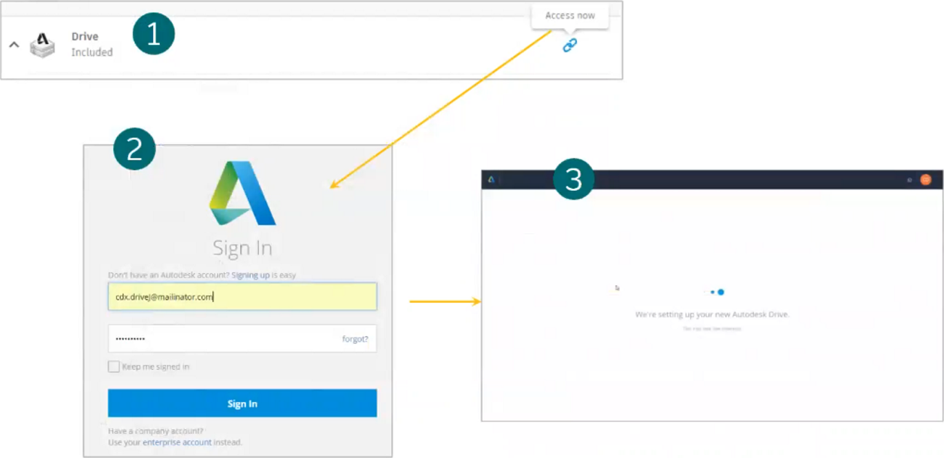How can I access Autodesk Drive for Vault?