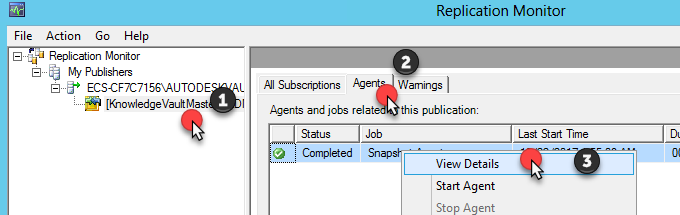 Troubleshooting Vault Connected Workgroups (SQL Replication)