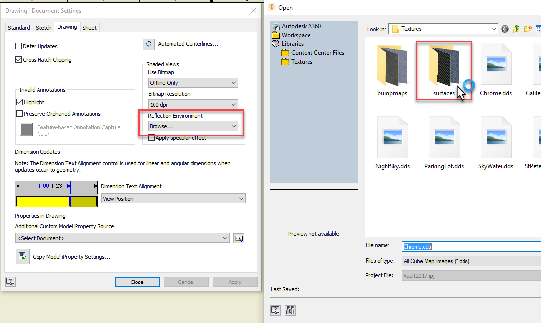 Colors Shadings And Reflections In A Vaulted Dwf Dwfx Pdf From An Inventor Drawing Are