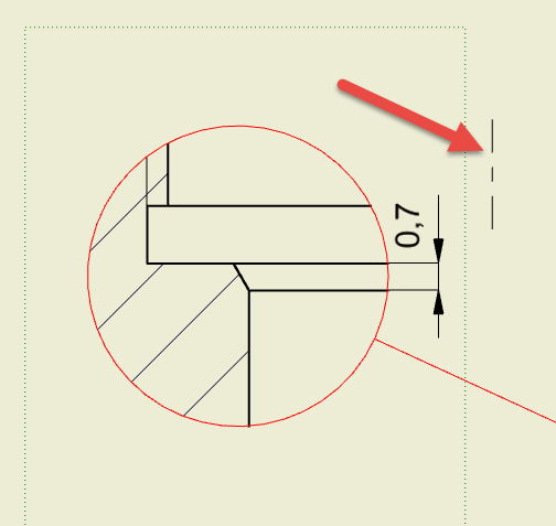How to insert a Diameter dimension on an Inventor drawing detail view